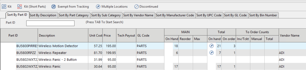 Inventory Management | Cornerstone Billing Solutions